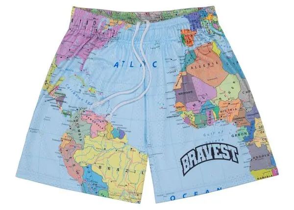 BRAVEST STUDIOS Atlas Printed Shorts - Multicolor