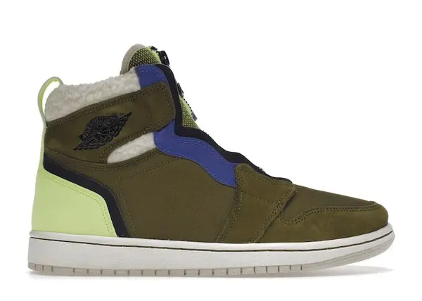 JORDAN 1 Retro High Zip Utility Pack - Olive Flak/black/volt Glow