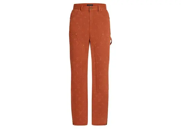 LOUIS VUITTON Monogram Workwear Denim Pants