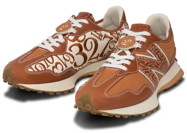 NEW BALANCE 327 Franck Mullerin Sneakers - Brown/sail