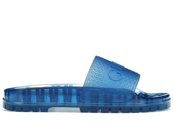 Adidas X Gucci Adilette Slide - Blue