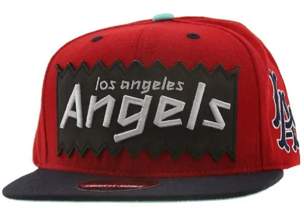 American Needle Los Angeles Angels Retro Cap - Red/navy Blue