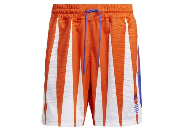 Adidas X Eric Emanuel Hoops Summer Essentials Shorts - Team Orange