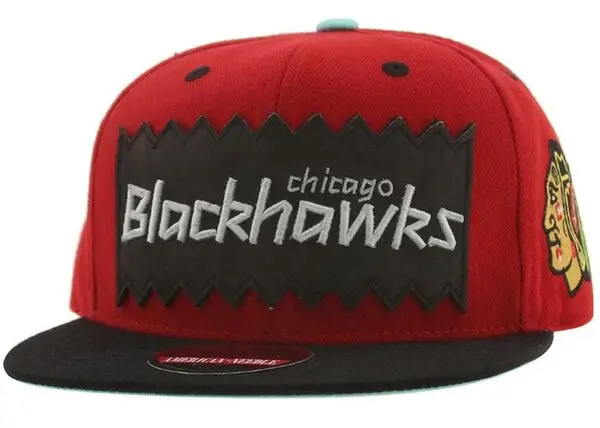 American Needle Chicago Hawks Nhl Retro Snapback Cap - Red/black