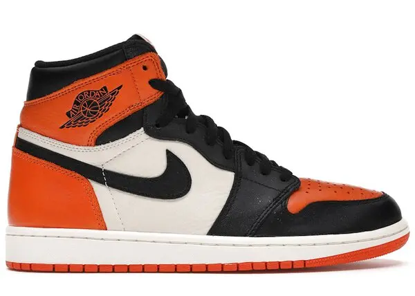 JORDAN 1 Retro Shattered Backboard Sneakers - Black/starfish/sail