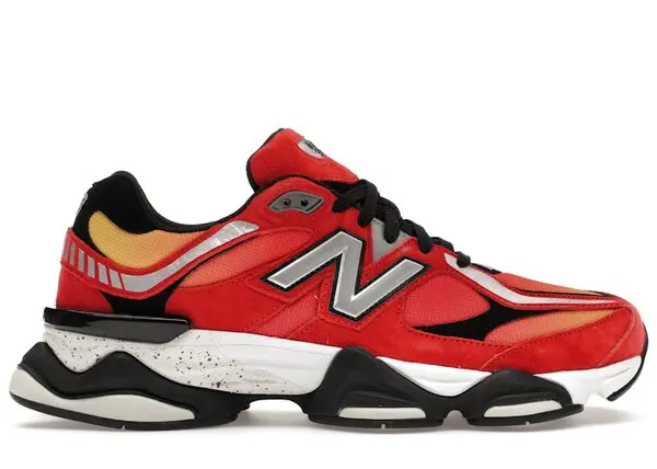 NEW BALANCE 9060 Dtlr Fire Sign Sneakers - Red/orange/black