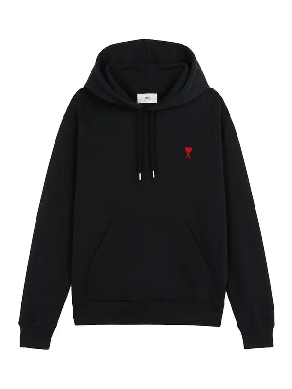 AMI Paris De Coeur Embroidered Hoodie