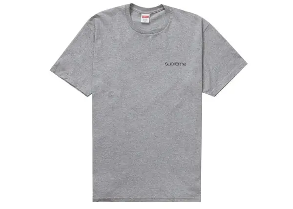 Supreme Nyc Tee Shirt - Heather Grey