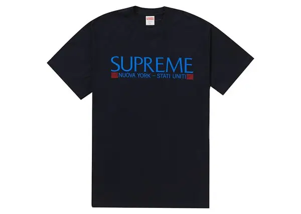 Supreme Nuova York Tee Shirt - Navy Blue