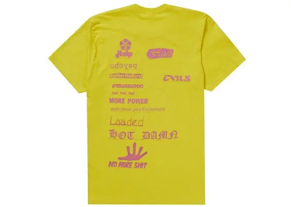 Supreme No More Shit Tee Shirt - Lemon