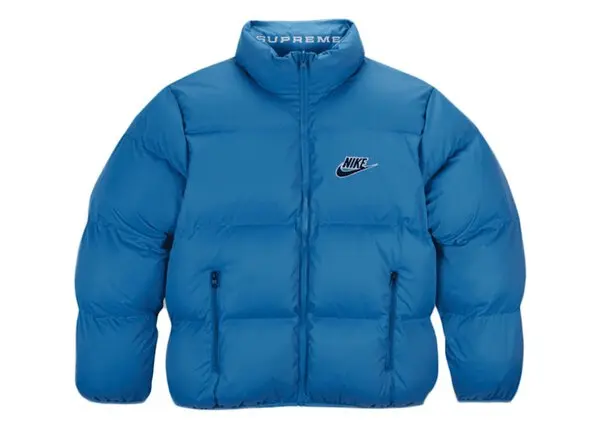 Supreme Nike Reversible Puffy Jacket Blue Editorialist