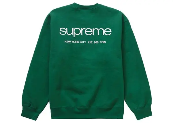 Supreme Nyc Crewneck Sweatshirt - Light Pine