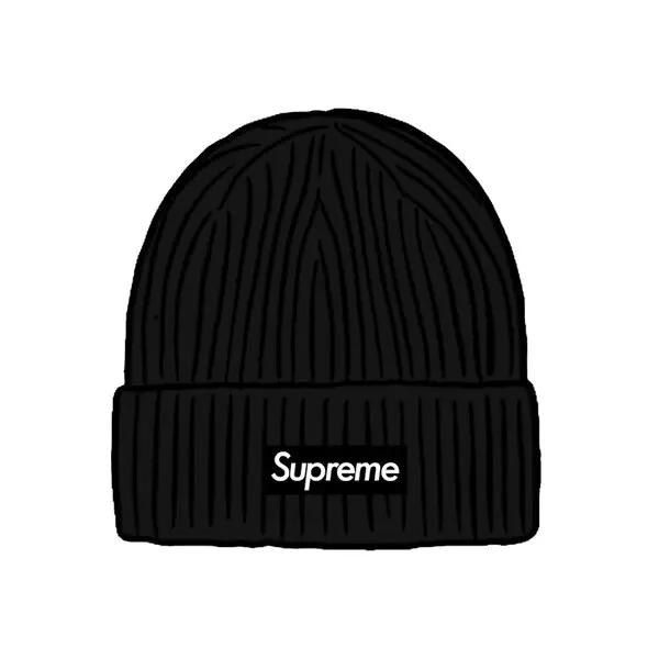 Supreme Overdyed Beanie - Black