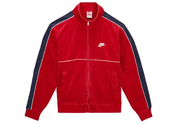 Supreme Nike Velour Track Jacket - Red