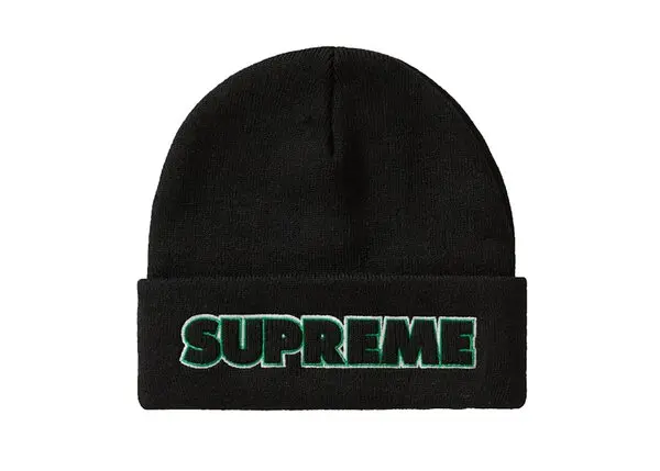 Supreme Outline Beanie - Black