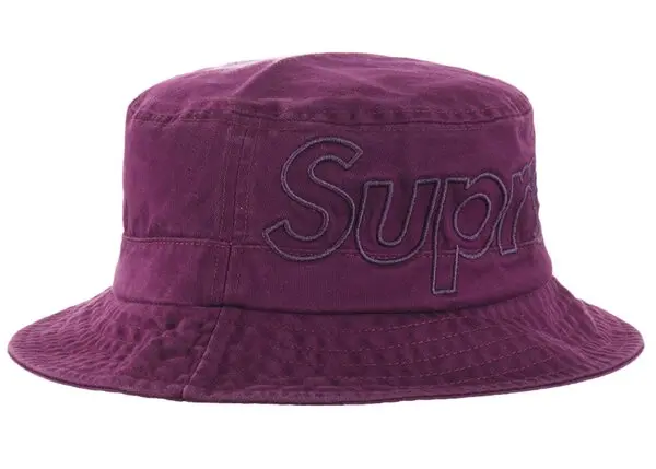 Supreme Outline Crusher Hat - Dark Purple