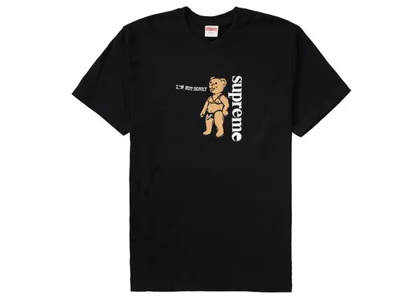 Supreme Not Sorry Tee Shirt - Black