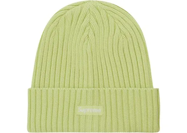 Supreme Overdyed Beanie - Light Lime