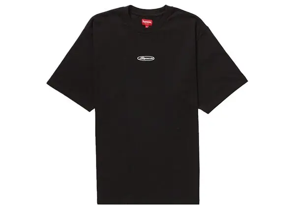 Supreme Oval Short Sleeve Top - Black