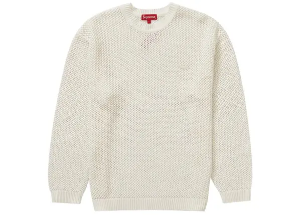 Supreme Open Knit Small Box Sweater - White