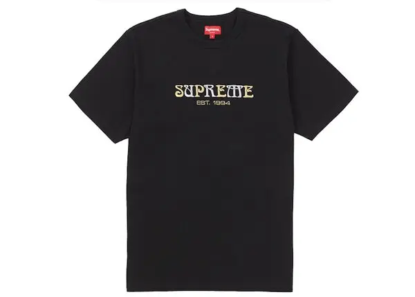 Supreme Nouveau Logo Tee Shirt - Black
