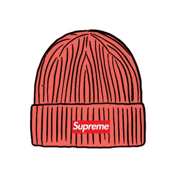 Supreme Overdyed Beanie - Coral