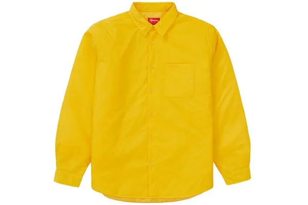Supreme Nylon Filled Shirt - Yellow