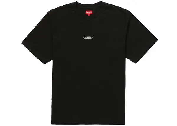 Supreme Oval Short Sleeve Top - Black
