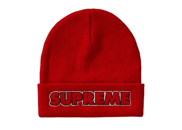 Supreme Outline Beanie - Red