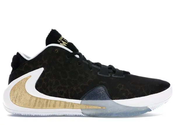 Nike Zoom Freak 1 Coming To America Sneakers - Metallic Gold/black/white