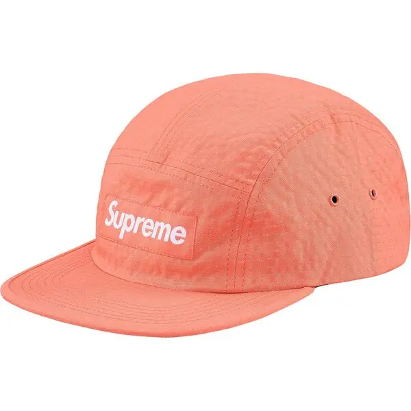 Supreme Overdyed Ripstop Camp Cap - Peach