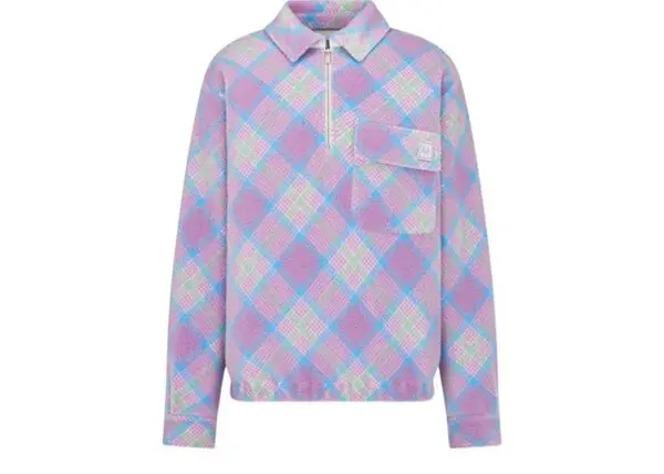 Dior X Erl Tartan Zip Sweatshirt