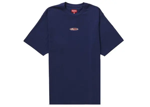 Supreme Oval Short Sleeve Top - Navy Blue