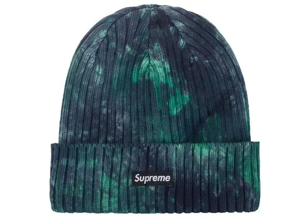 Supreme Overdyed Beanie - Splatter Green