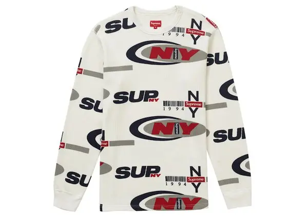 Supreme Ny Waffle Thermal - White