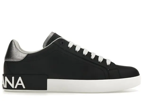 Dolce & Gabbana Portofino Sneakers - Black/silver