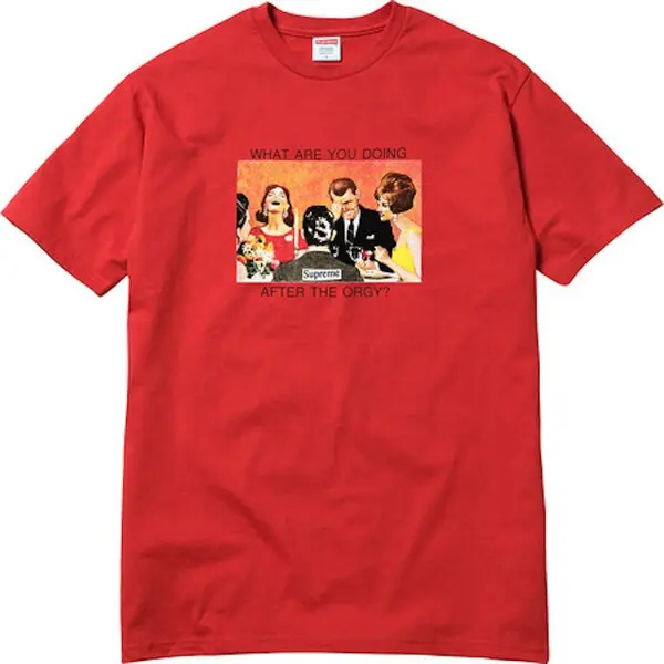 Supreme Orgy Tee Shirt - Red