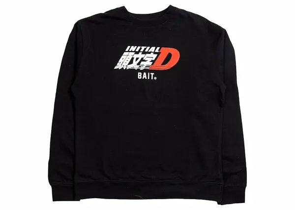 BAIT X Initial D Logos Crewneck Sweatshirt