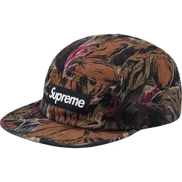 Supreme Floral Camp Cap - Olive
