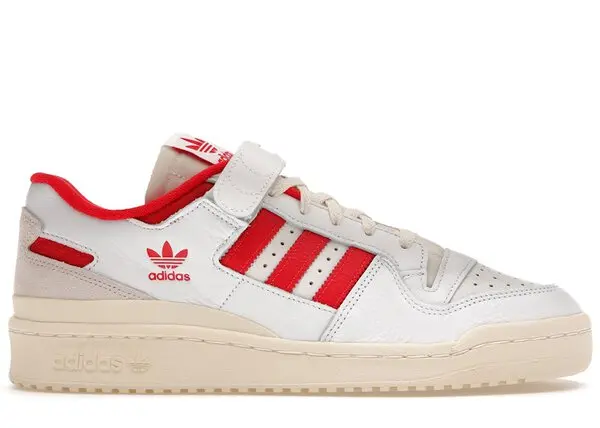 Adidas Forum 84 Low Sneakers - Cloud White/vivid Red/cream White