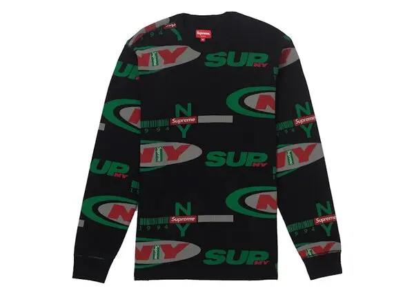 Supreme Ny Waffle Thermal - Black