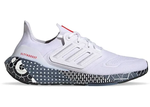 Adidas Ultra Boost 22 Graphic Sneakers - Cloud White/vivid Red