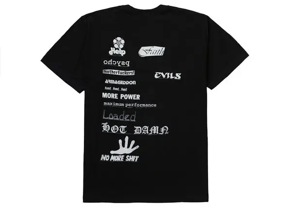 Supreme No More Shit Tee Shirt - Black