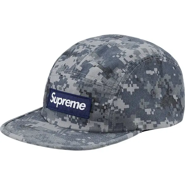 Supreme Nyco Twill Camp Cap - Navy Blue Digi Camo