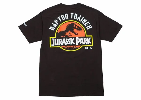 BAIT X Jurassic Park Raptor Trainer Tee Shirt - Black