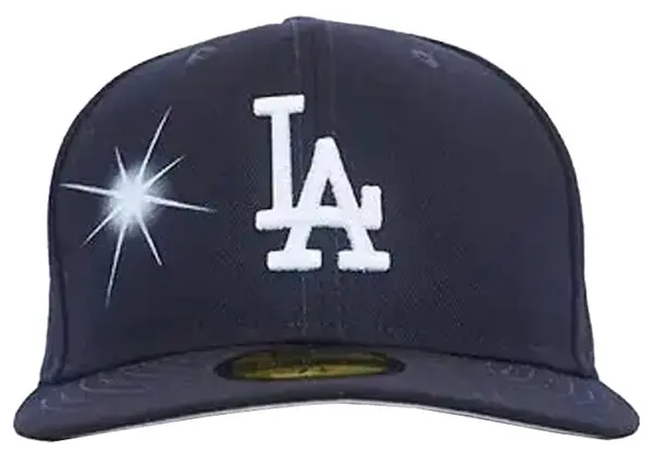AY EL AY EN Los Angeles Dodgers Fitted Cap - Navy Blue