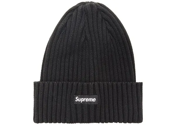 Supreme Overdyed Ribbed Beanie Ss18 - Washed Black