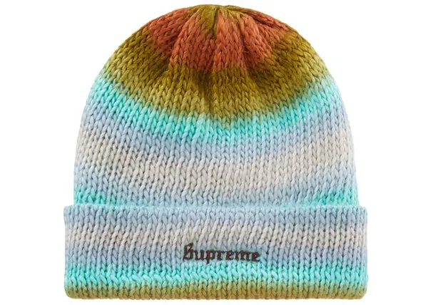 Supreme Ombré Stripe Beanie - Olive