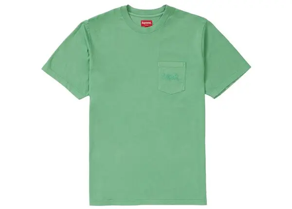 Supreme Overdyed Pocket Tee Shirt - Green