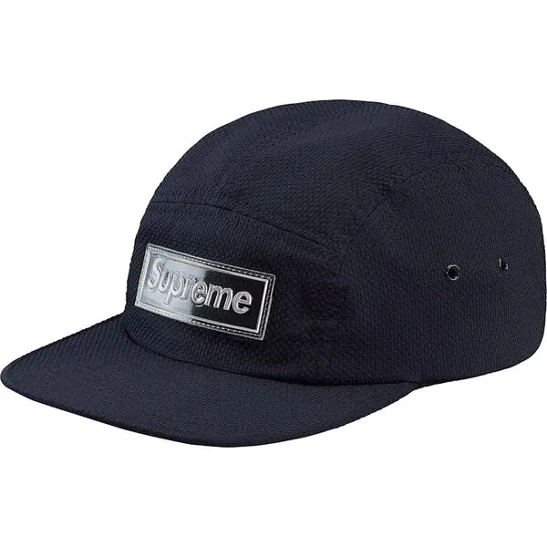 Supreme Nylon Pique Camp Cap - Navy Blue